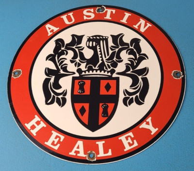 Vintage Austin Healey Sign - Car Automobile Gas Pump Service Porcelain ...