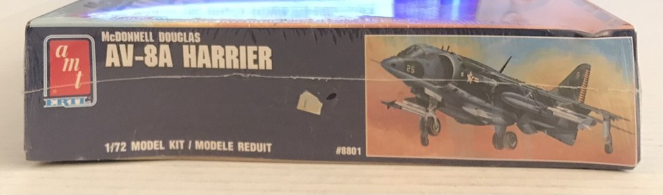 Amy ERTL 1/72 McDonnell Douglas AV-8A Harrier Plastic Model Kit 8801 ...