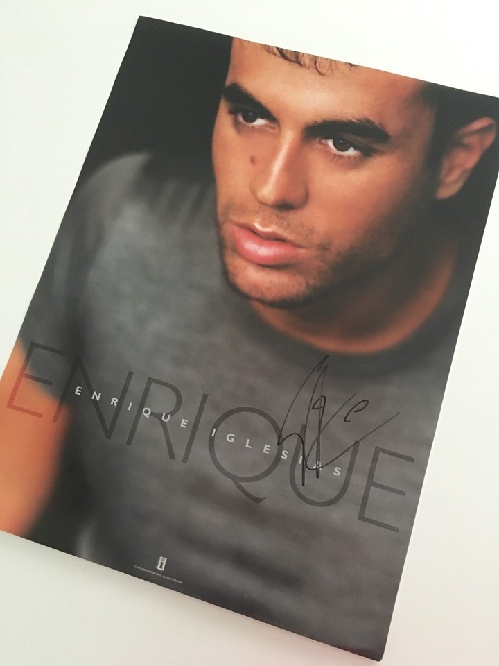 Enrique Iglesias Signed Autograph Poster 18" x 24" Outta My Head | eBay