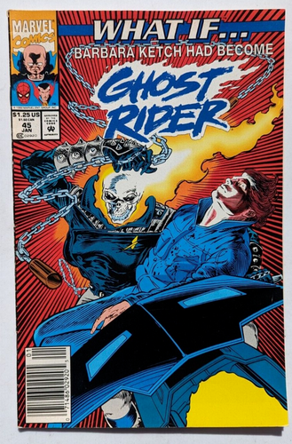 What If...? #45 Newsstand Copy 1993 Marvel Comics Barbara Ketch Ghost ...