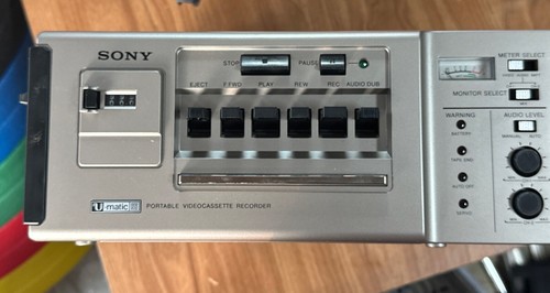 Vintage Sony U-Matic S Portable Video Cassette Recorder VO-4800 As Is ...