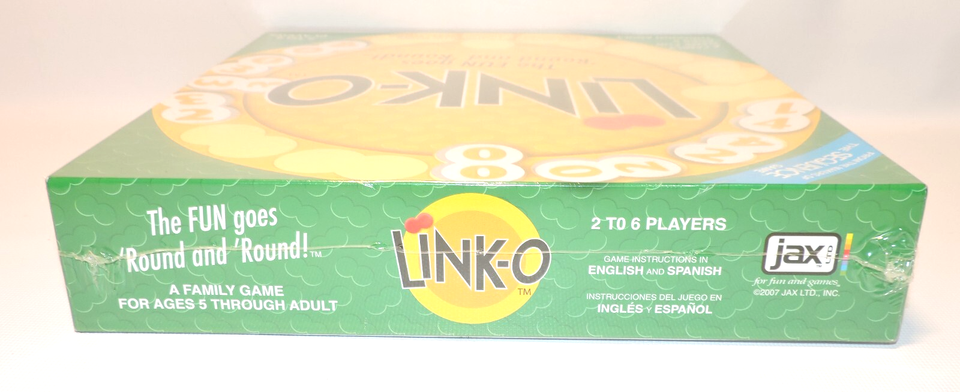 Link-O Board Game Jax 2007 Numbers Tiles Family Sequence Linko NEW ...