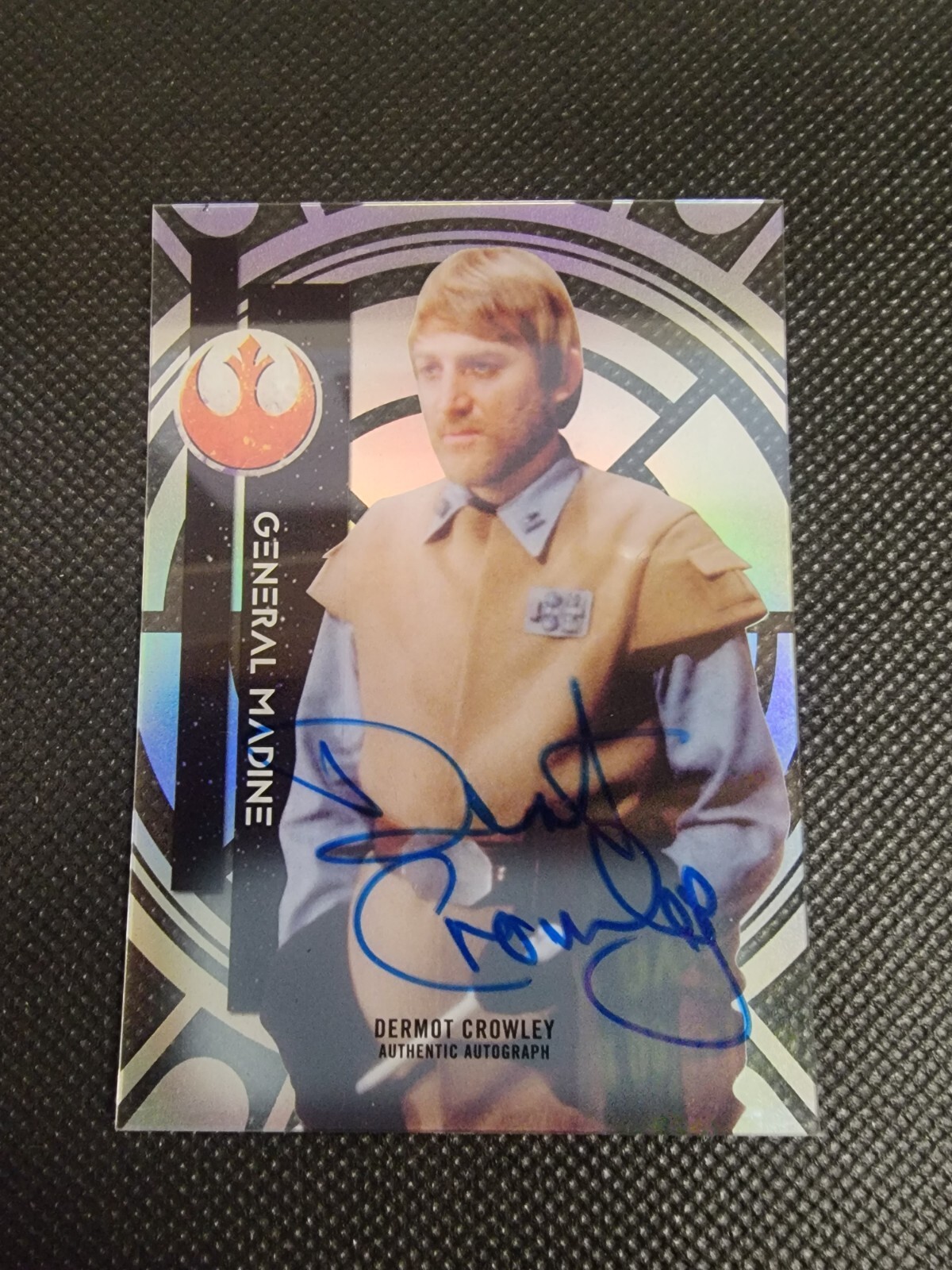 2015 Topps Star Wars High Tek Dermot Crowley General Madine Auto ...