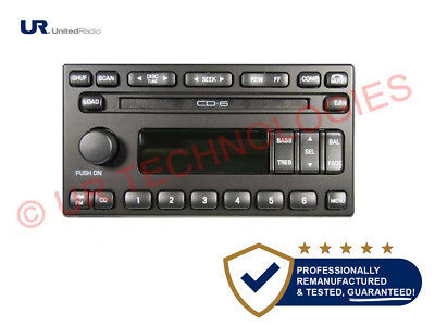 6L1T18C815AB AM/FM/6-CD OEM RADIO FOR 2005-2006 FORD EXPEDITION 6L1T ...