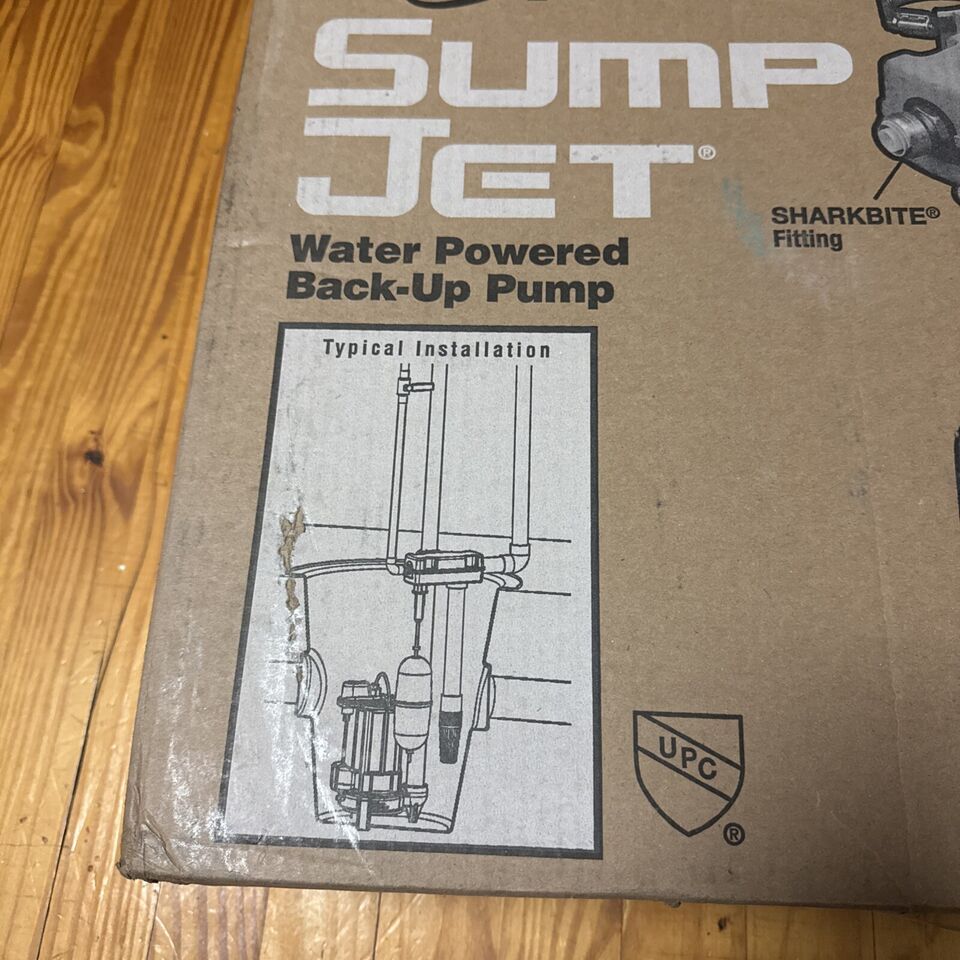 Liberty Pumps SJ10 SumpJet Water Powered Back-Up Pump, Gray | eBay