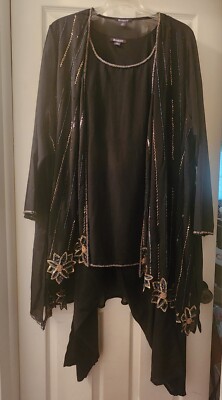NWT Plus Size Three-Piece Beaded Pant Set | eBay
