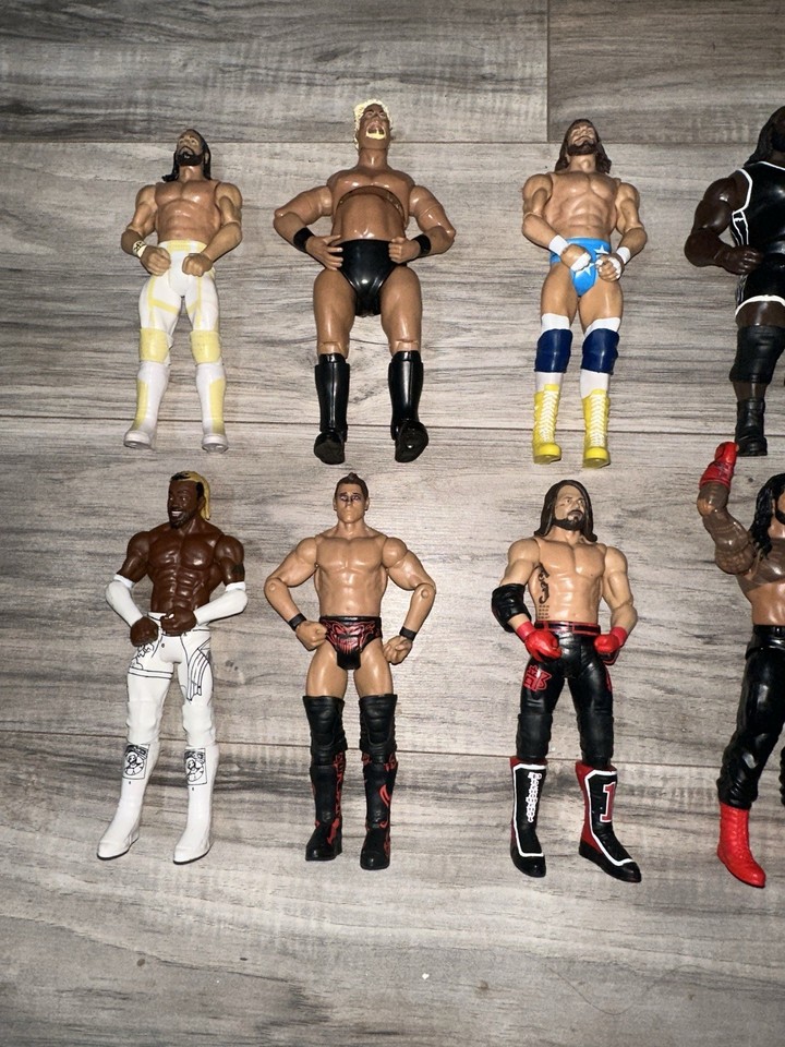 WWE Action Figure Lot of 10 Mattel Wrestling Figures Basic & Elite ...
