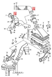 Genuine VW Beetle Cabrio Cabriolet Bettle New 1C1 connecting pipe ...