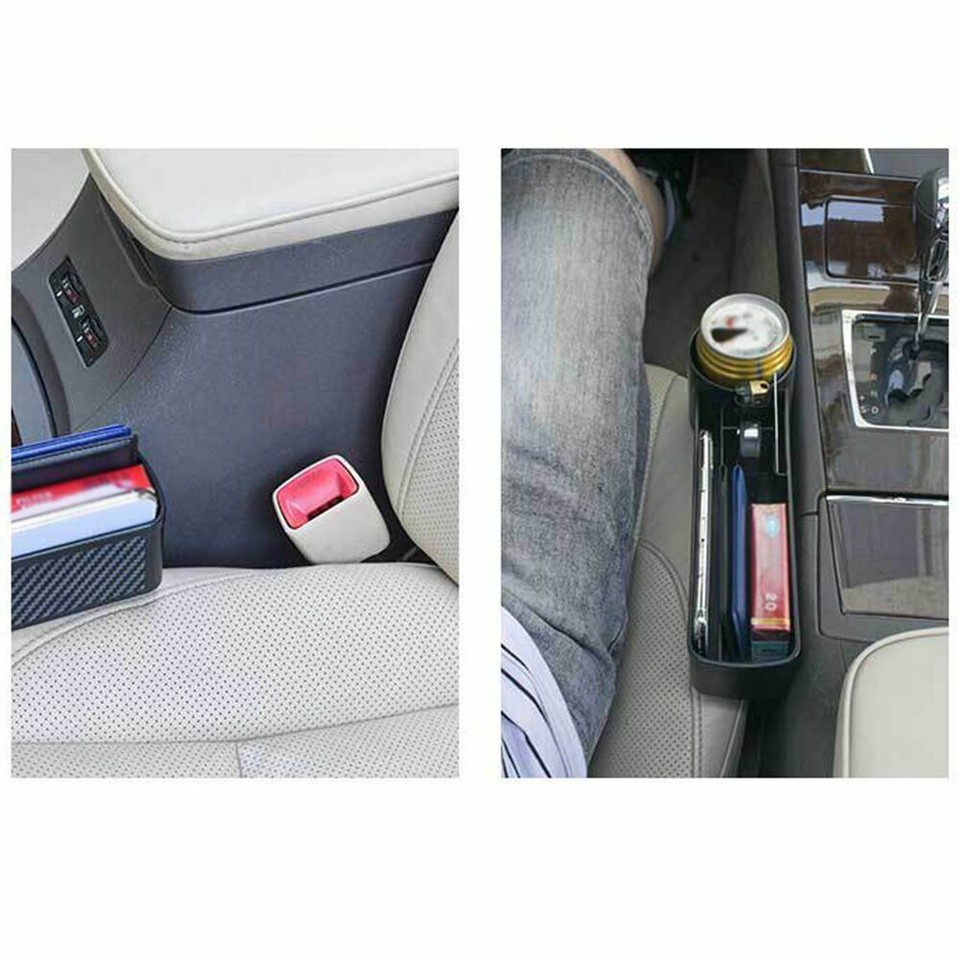 Car Seat Center Control Crevice Storage Box Gap Pocket Side Cup Holder ...