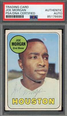 Joe Morgan PSA DNA Vintage Signed 1969 Topps Autograph | eBay