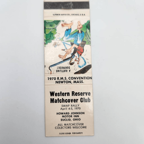 Vintage Matchcover Rattlesnake RMS Convention Western Reserve Euclid ...