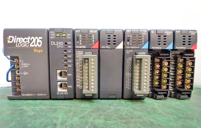 11604 KOYO DIRECT LOGIC 205 PLC CNTLR Mit DL240, F2-08TRS, D2-FILL D2 ...