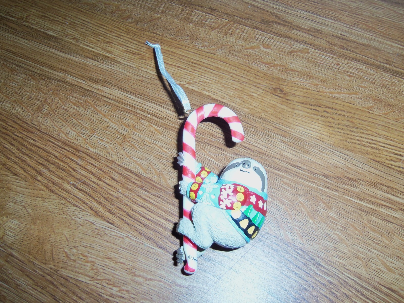 2021 Hallmark Red Box Christmas Tree Ornament SLOTH with Candy Cane | eBay