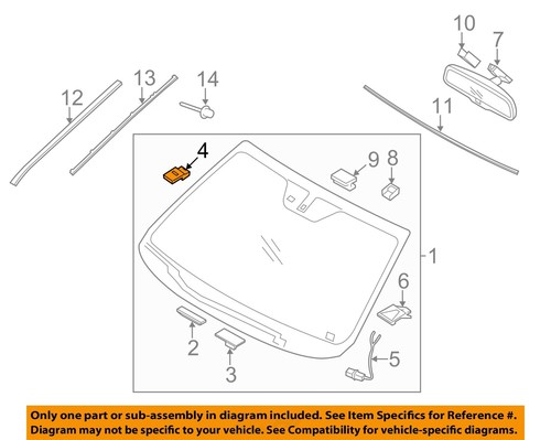 KIA OEM 15-18 Sedona Windshield-Sensor 97257C1000 | eBay