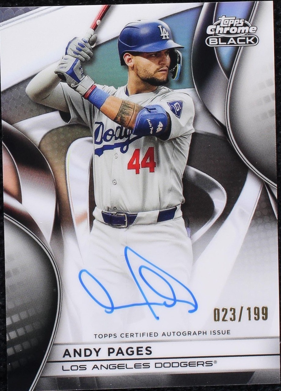 2025 Topps Chrome Black - Autographs Andy Pages #CBA-APA Refractor /199 ...