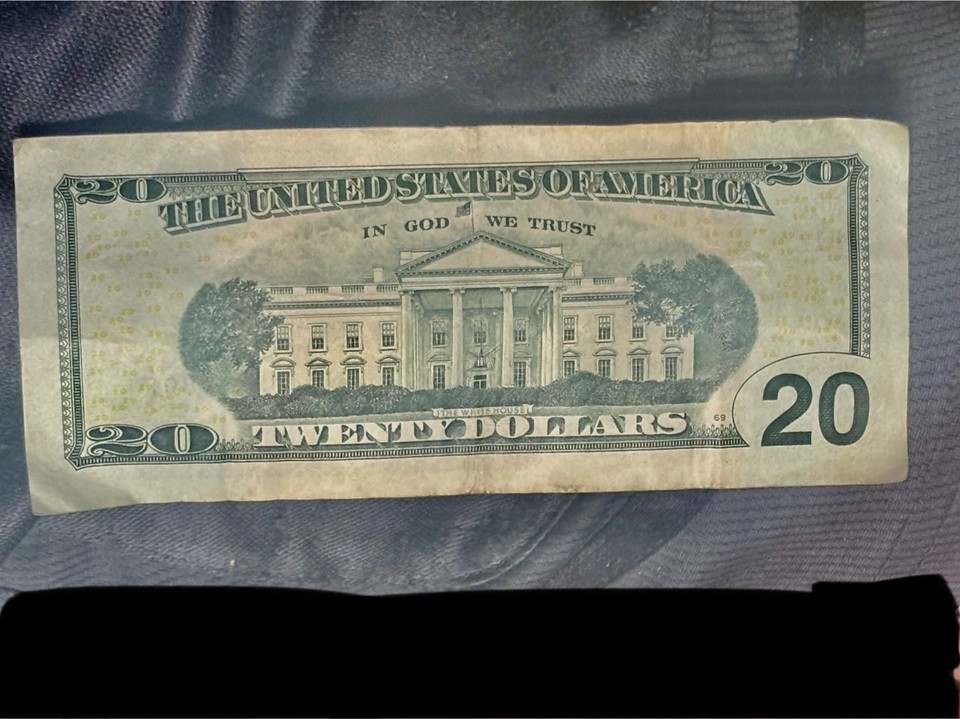 Binary Fancy Serial Number 20 Dollar Bill 8's And 9's 2017 Circulated ...