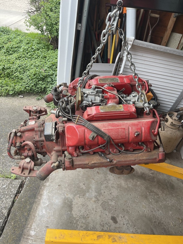 1950’s Vintage Rebuilt Gray Marine Fireball 8 Includes Transmission and ...