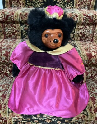 VTG 1990 Robert Raikes Queen Mary Bear Royal Court Collection Wood ...