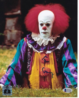 TIM CURRY signed Autogramm 20x25cm PENNYWISE in Person autograph IT COA ...