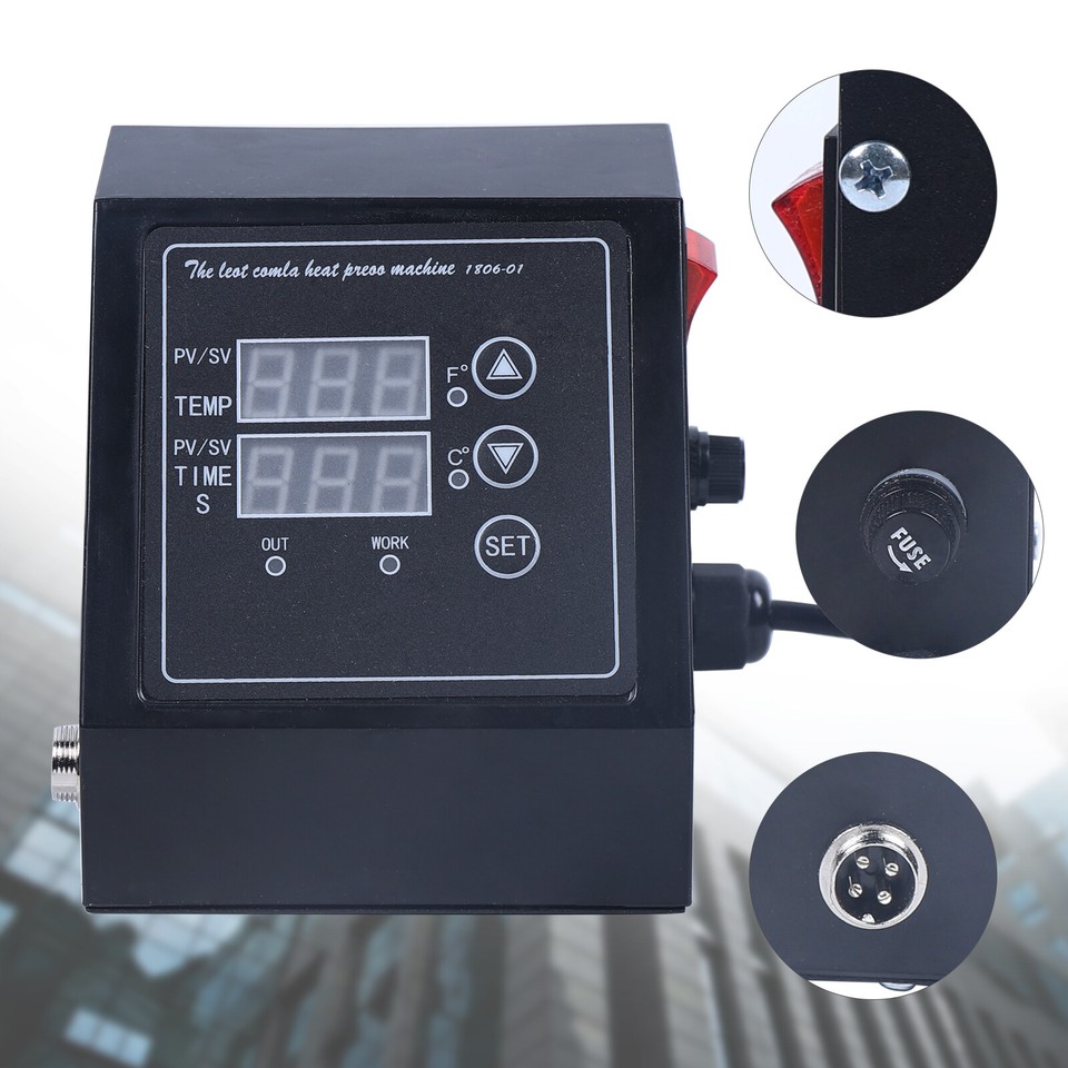Heat Press Digital Dual Display Control Box-Temperature For Heat Press ...