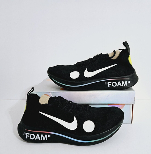 Nike Zoom Fly Mercurial Flyknit OFF-WHITE Black 2018 Men Size 12 | eBay