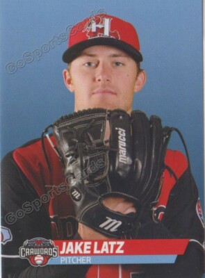 2019 Hickory Crawdads Jake Latz RC Rookie Texas Rangers | eBay