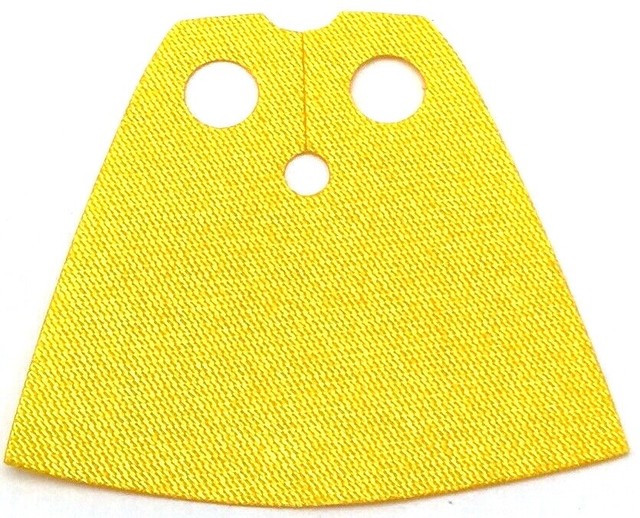 Lego New Yellow Minifigure Cape Cloth Short Shiny Satin Fabric Piece | eBay