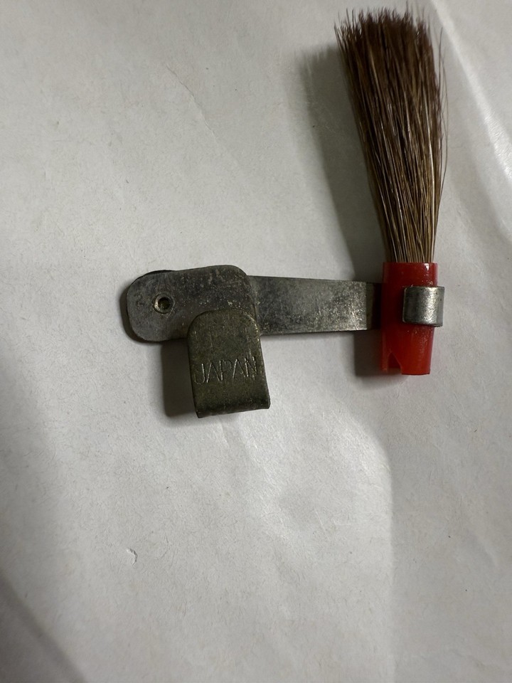 Vintage Robins Turntable Record Cleaning Brush Clip On Tonearm Japan | eBay