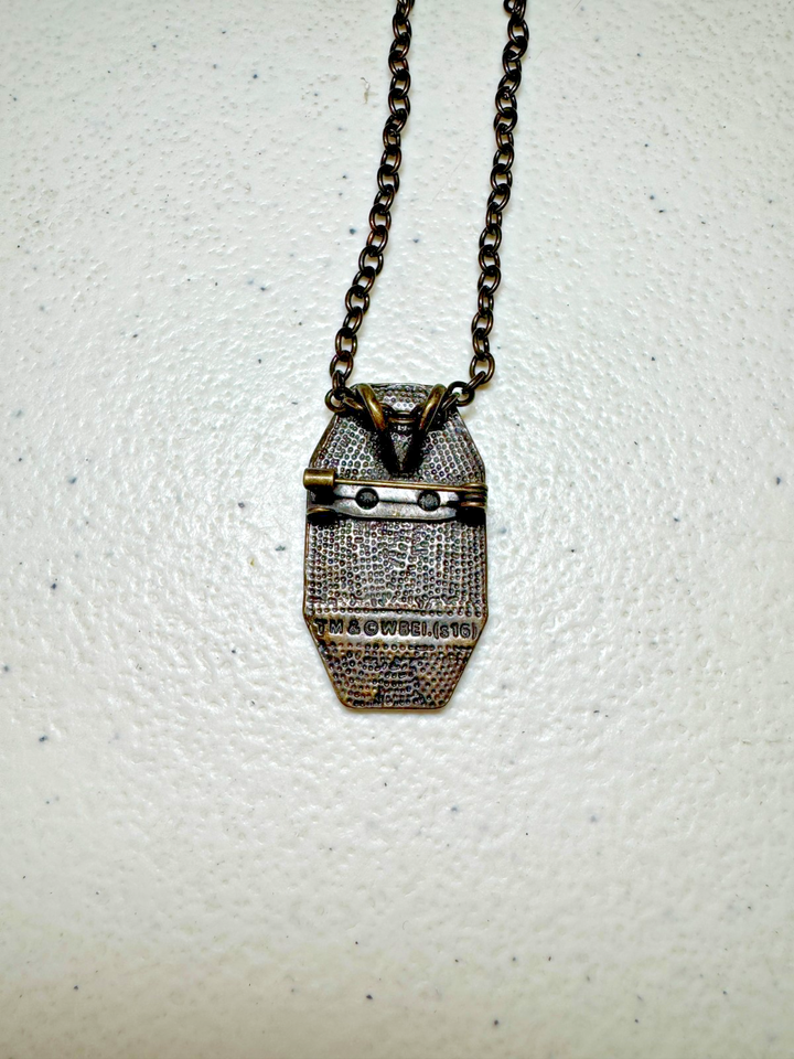 Warner Bros. Official Newt Scamander Monogram Necklace Pendant & Pin ...