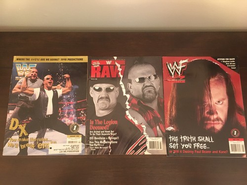 WWF Magazines January, March & May 1998 Editions. | eBay