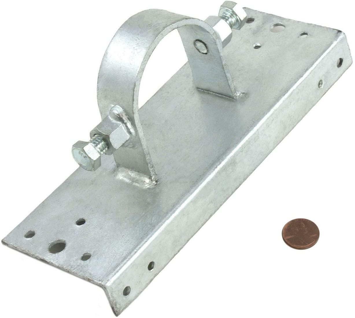 Chain Link Fence 2 1/2" [2 3/8" OD] x 8" Wood to Steel Post Adapters ...