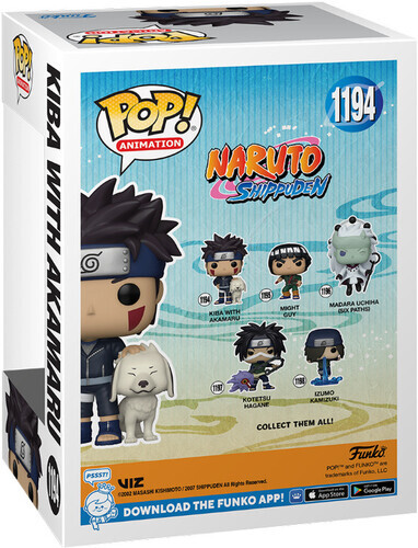FUNKO POP! ANIMATION: Naruto- Kiba w/Akamaru [Used Very Good Toy] Vinyl ...
