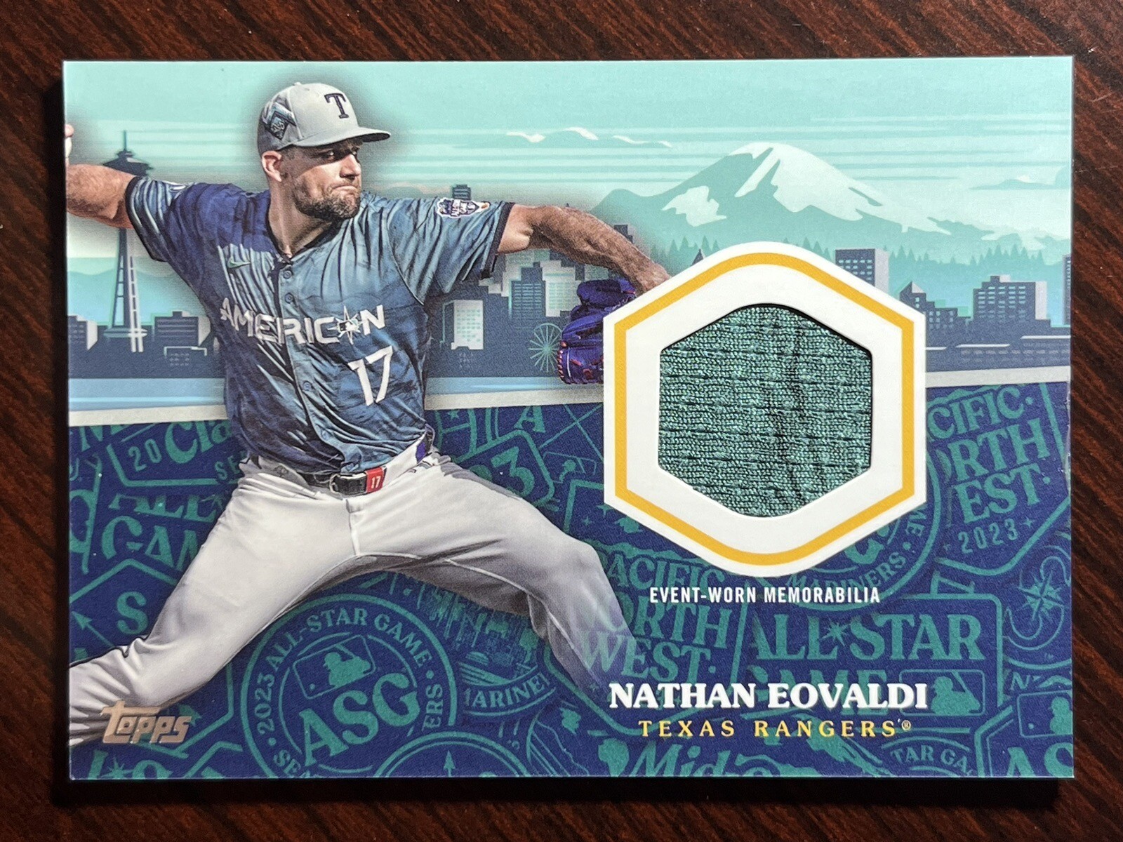2023 Topps Update Nathan Eovaldi All-Star Game Jersey Relic Memorabilia ...