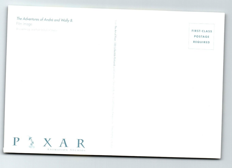 Postcard Pixar The Adventures of Andre and Wally B Film Image | eBay
