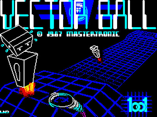 Vectorball : ZX Spectrum 48K : 128K : Amstrad CPC : Mad Games : Vector ...