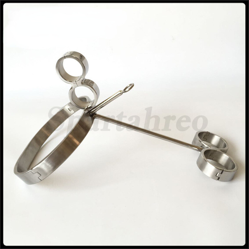 Stainless Steel Constraint Device Unisex Handcuffs Leg Cuffs Squat ...