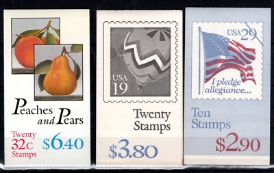 US Stamps- booklets- 3 varieties (H81} | eBay