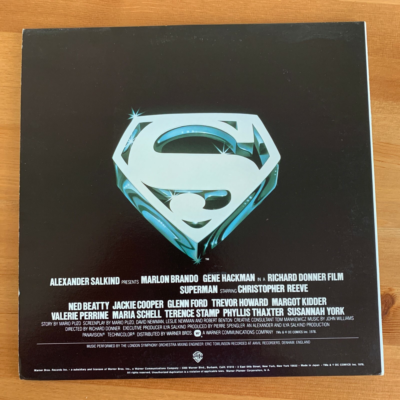 Superman The Movie Soundtrack LP 1976 Japan OBI Import Vinyl Record ...