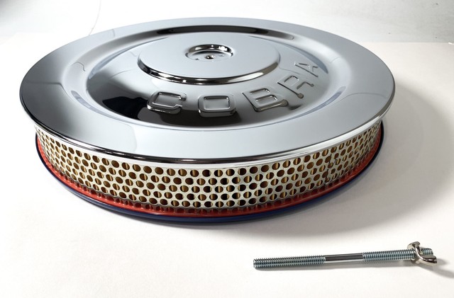 1964-1973 Ford Mustang - Cobra High Performance Air Cleaner - Chrome ...