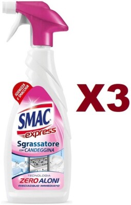 3 PZ SMAC EXPRESS SGRASSATORE CON CANDEGGINA SPRAY 650ML ZERO ALONI | eBay