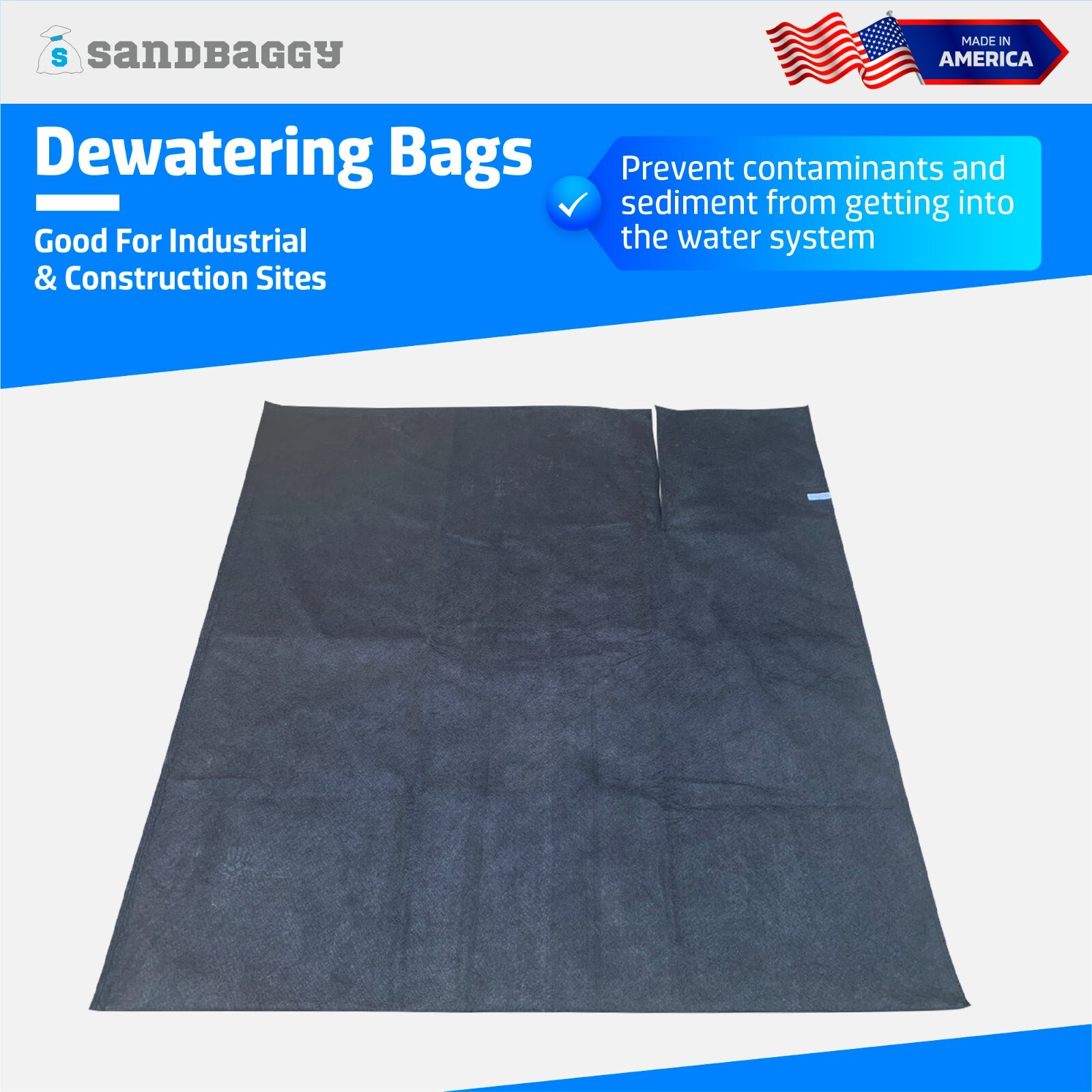 Dewatering Bags - Made in America - Filters Sediment, Oil, Sludge ...