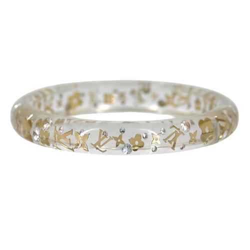 LOUIS VUITTON | Clear Resin Inclusion Bangle | eBay