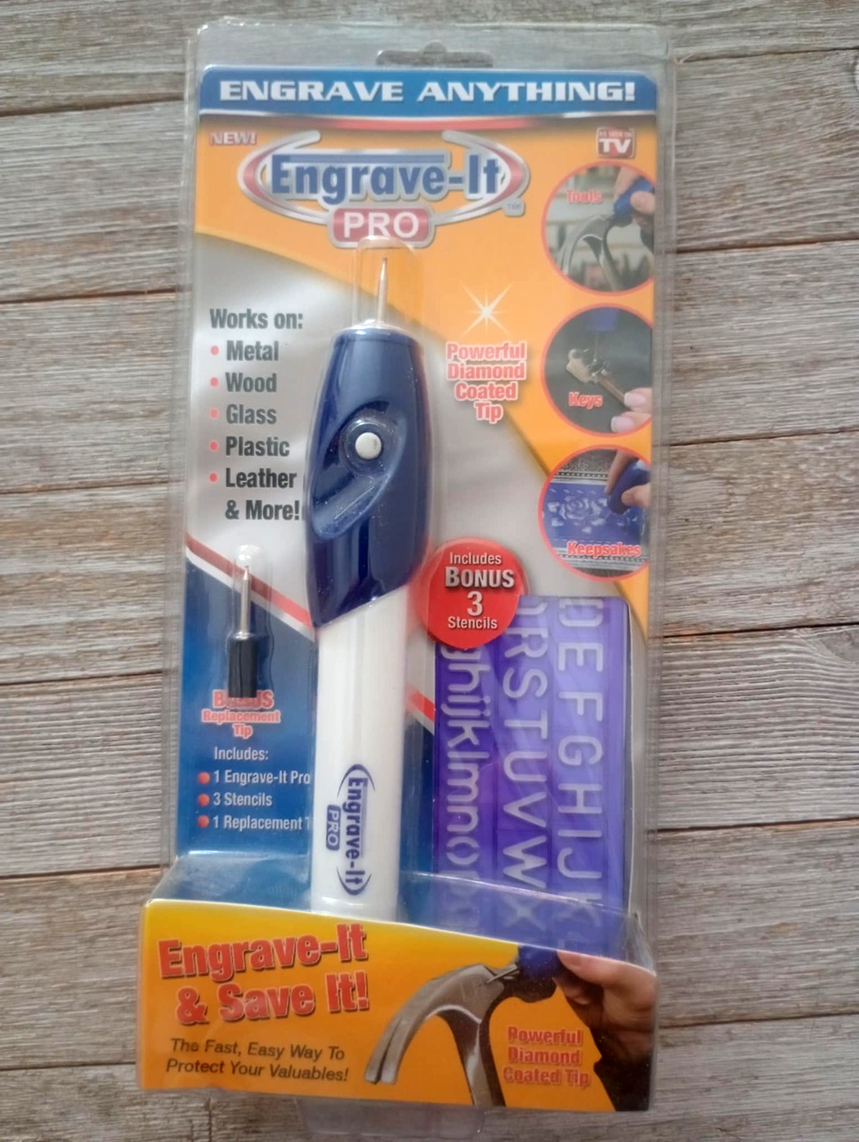 Engrave-It Pro Engraving Pen Tool (Metal, Wood, Glass, Leather ...