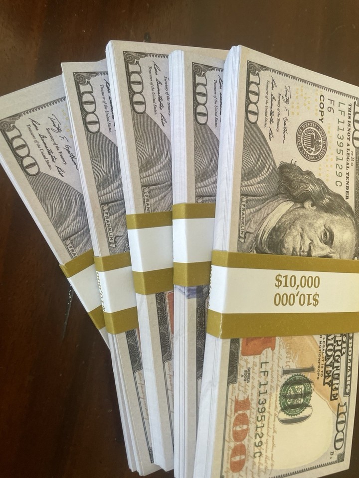 5pcs US 100 Dollars replica Banknotes Commemorative Money Souvenir ...