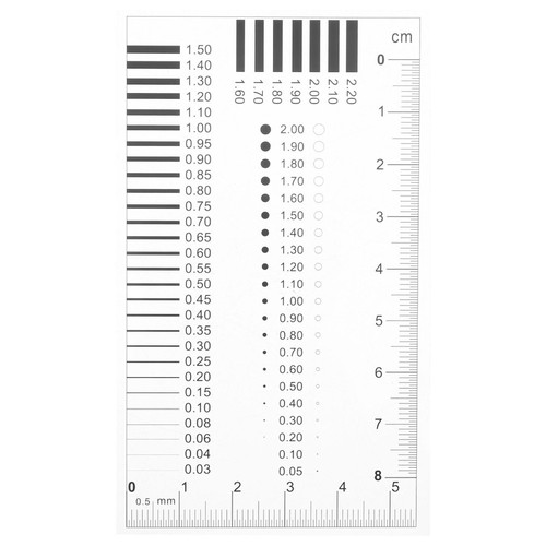 Badge Gauge Transparent Ruler Crack Measurement Flaw Detection Chart | eBay