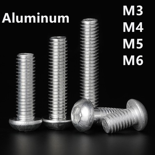 M3 M4 M5 M6 Aluminum Alloy 6061 Allen Bolt Hex Socket Button Head ...