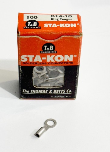 Thomas & Betts STA-KON B14-10 Ring Tongue Box of 100 Uninsulated ...
