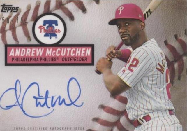 2019 Topps Brooklyn Collection - Autograph Andrew McCutchen #BCA-AM /75 ...