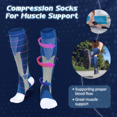 NHS COMPRESSION FLIGHT SOCK TRAVEL ANTI SWELLING FATIGUE SPORT SUPPORT ...