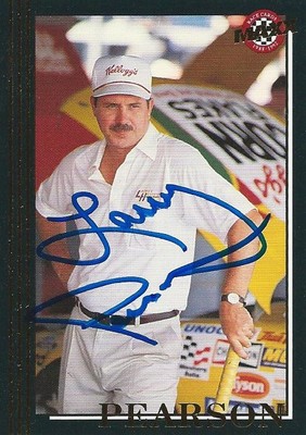 LARRY PEARSON AUTOGRAPHED 1992 BLACK MAXX RACING NASCAR PHOTO TRADING ...